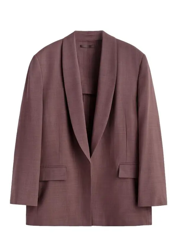 Cos Shawl-collar Wool Blazer - Brown