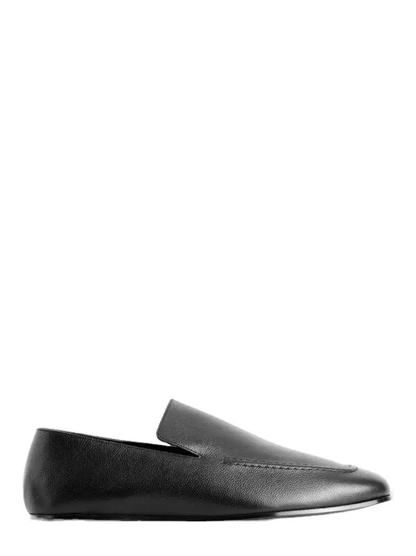 Cos Slim Leather Loafers - Brown