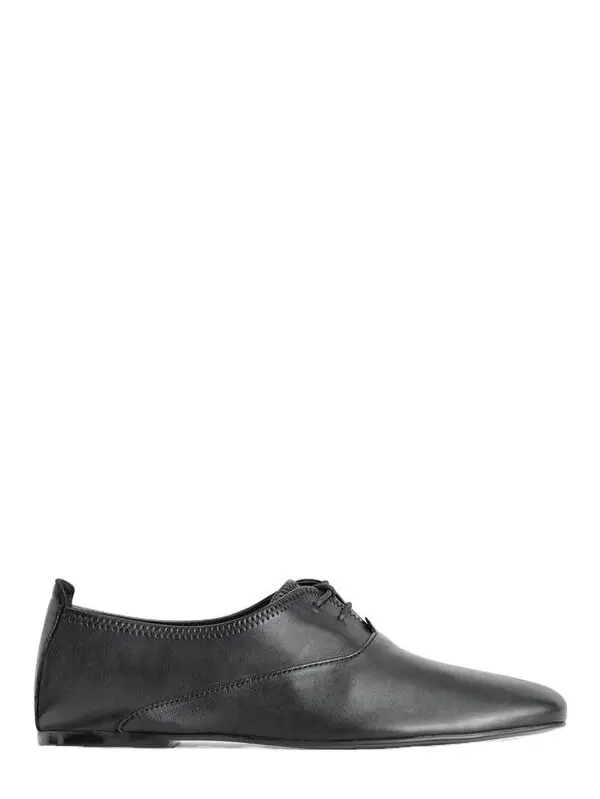 Cos Soft Leather Brogues - Black