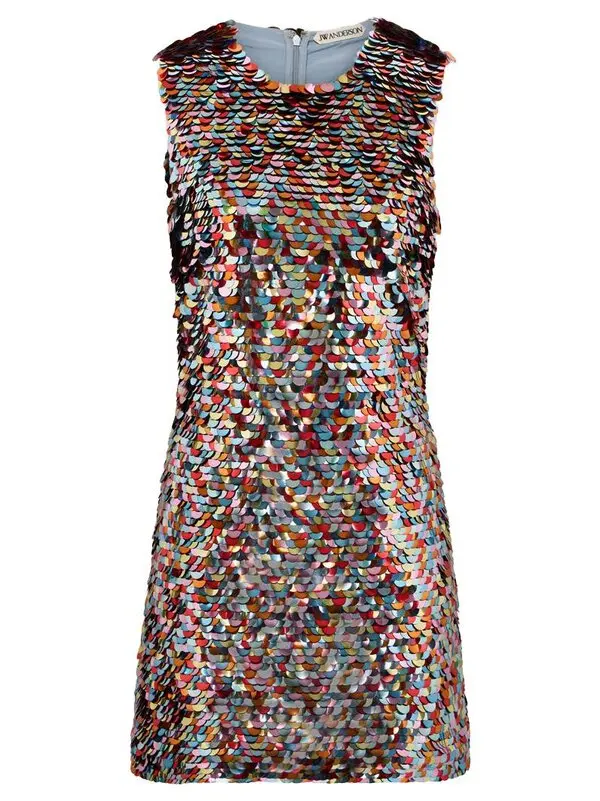 JW Anderson Embellished Mini Dress - Multi
