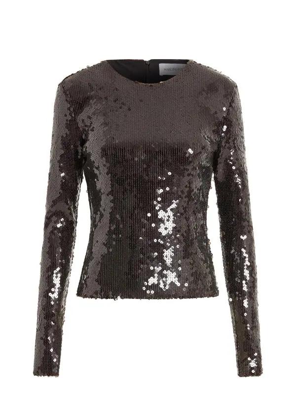 16Arlington Tanith Sequined Top - Brown