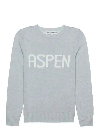 ELLSWORTH + IVEY Aspen Crewneck Sweater - Grey