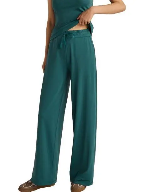 HAVEN WELL WITHIN Balance Drawstring Wide Leg Pants - Oasis