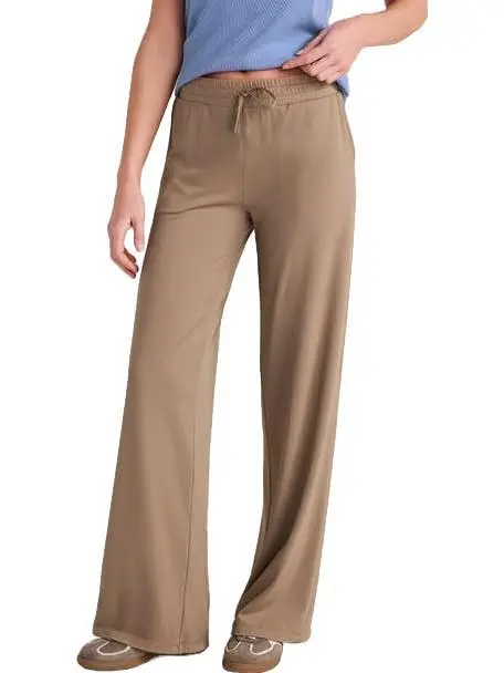 HAVEN WELL WITHIN Balance Drawstring Wide Leg Pants - Sugar Chestnut