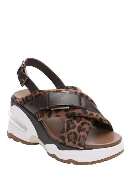 Ash Dixie Bis Slingback Sandals - Leopard