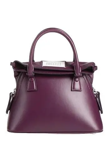 MAISON MARGIELA Leather Handbag - Purple