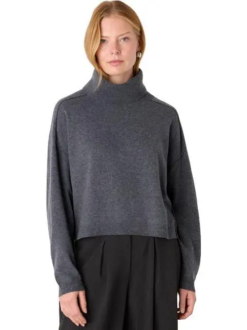 Whistles Wool Cowl Neck Knit Sweater - Grey