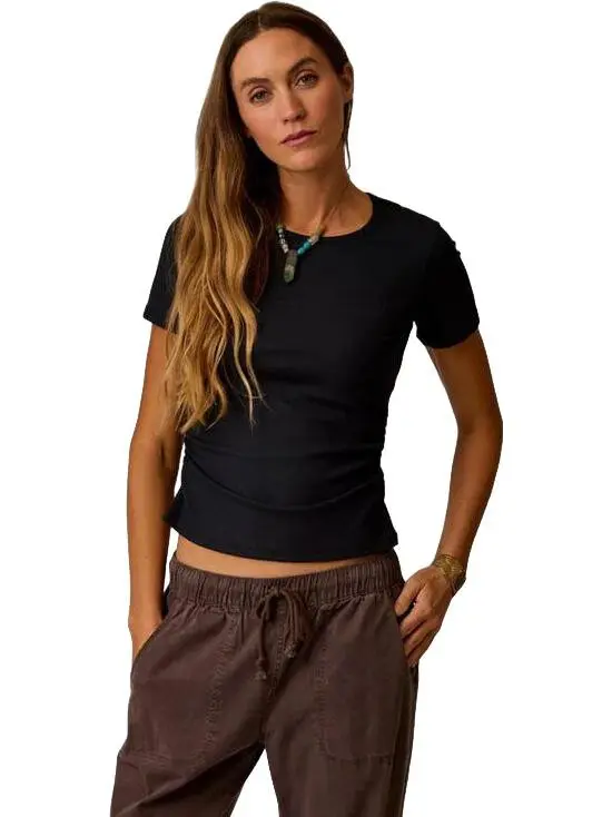 Carve Designs Vega Rib Tee 2.0 - Black