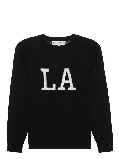 ELLSWORTH + IVEY Los Angeles Crewneck Sweater - Black