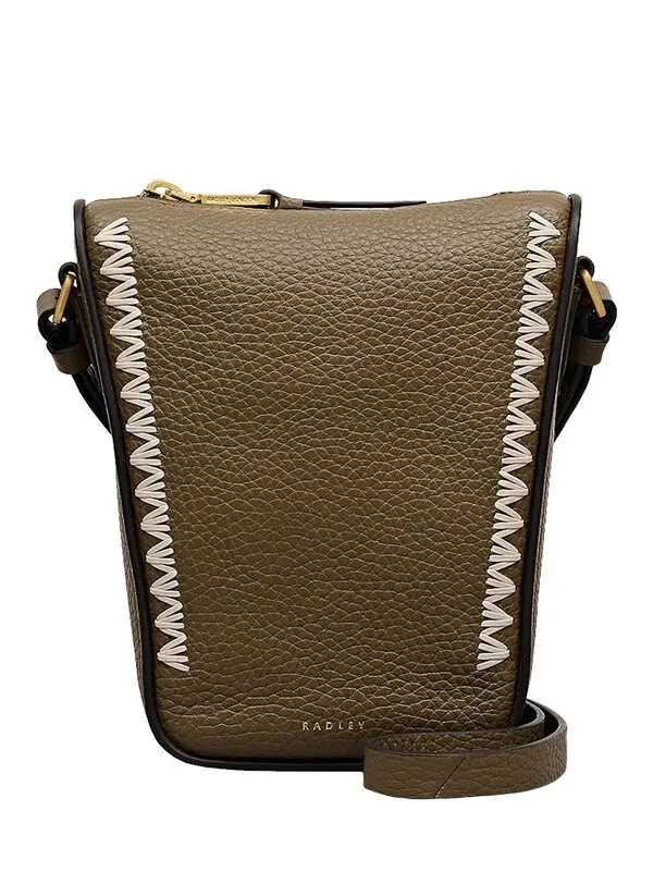 RADLEY Oak Street Stitch Phone Crossbody Bag - Acorn