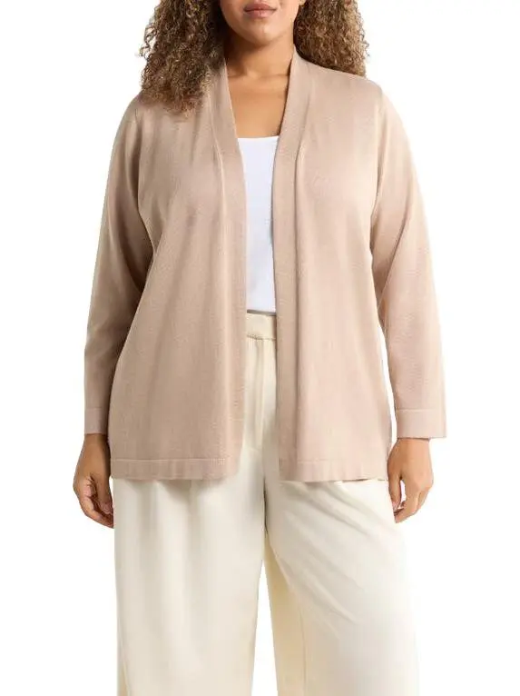 Anne Klein Chatham Open Front Cardigan - Latte