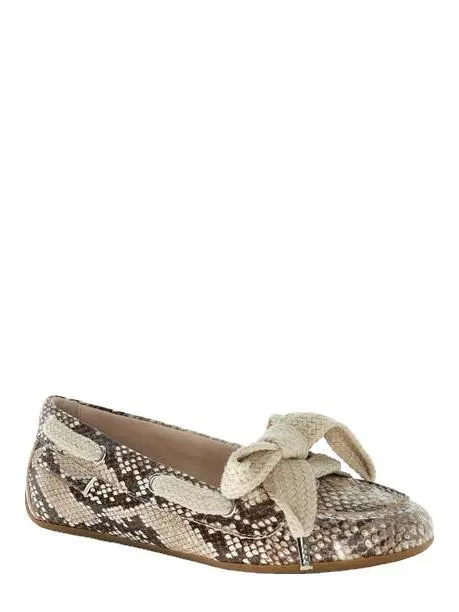 CANDICE COOPER Candy Boat Bow Loafer - Champagne