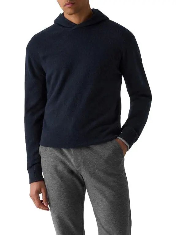 Greyson Wool Cashmere Blend Hoodie - Maltese Blue
