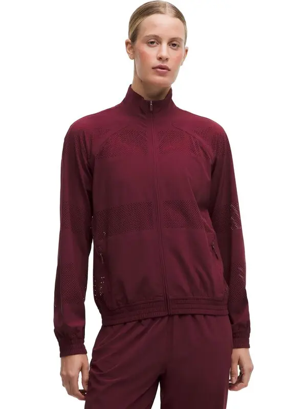 Lululemon Adapted State Track Jacket - Burgundy Bay
