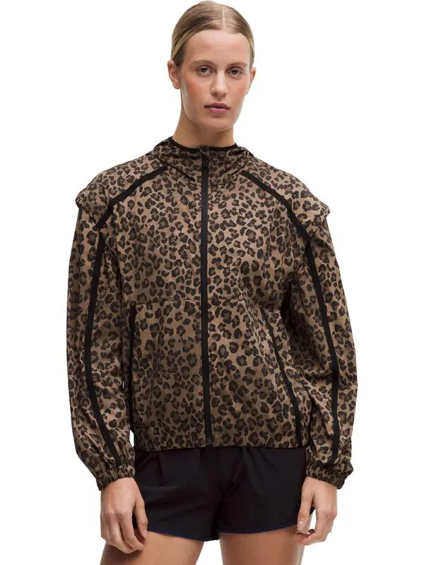 Lululemon Transformable Windbreaker - True Leopard Multi/black