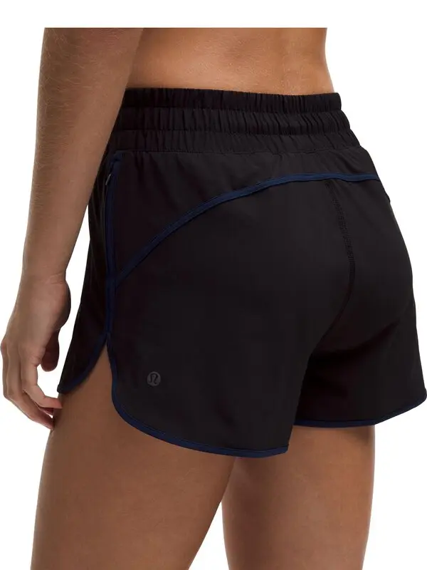 Lululemon High-rise Running Short 3 - Black/club Blue