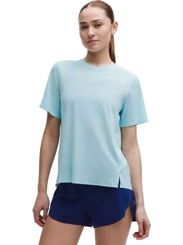 Lululemon Fast And Free Short-sleeve Shirt - Foam Cloud