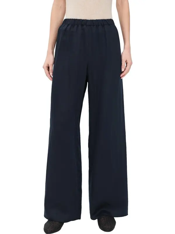 Jenni Kayne Summer Demi Wide Leg Trousers - Navy