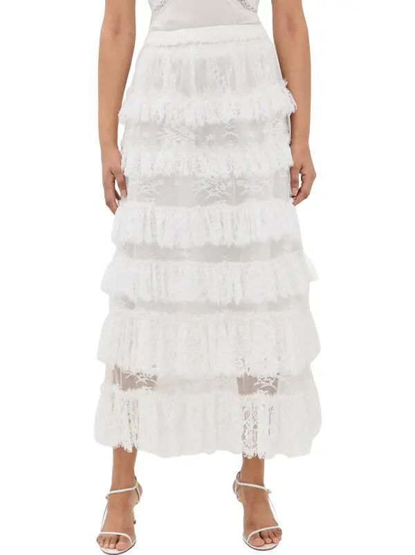 Sea Holden Lace Maxi Skirt - White