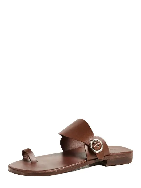 Free People Barcelona Slip On Sandals - Luggage