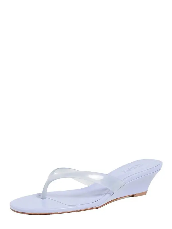 Schutz Roslyn Jelly Wedges - Lavender Sky Translucido