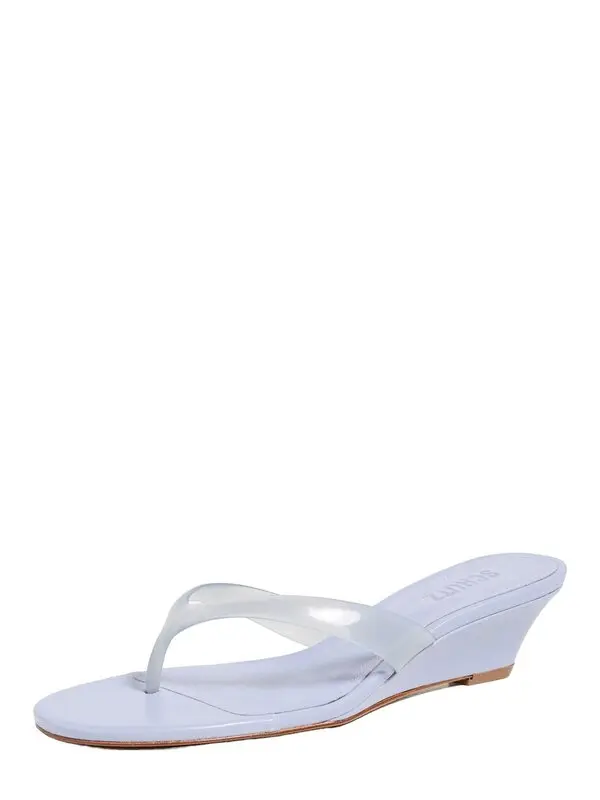 Schutz Roslyn Jelly Wedges - Lavender Sky Translucido