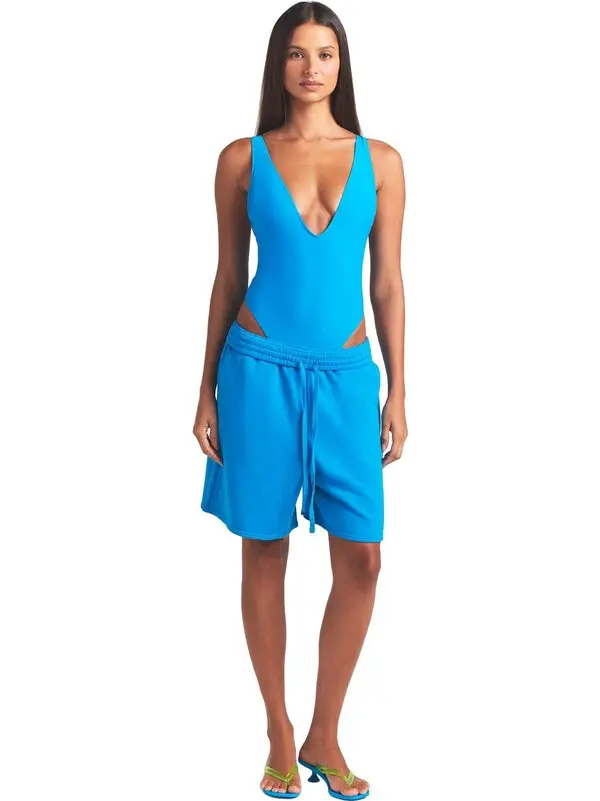 SKIMS French Terry Short - Cerulean