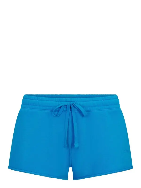 SKIMS Raw Edge French Terry Short - Cerulean