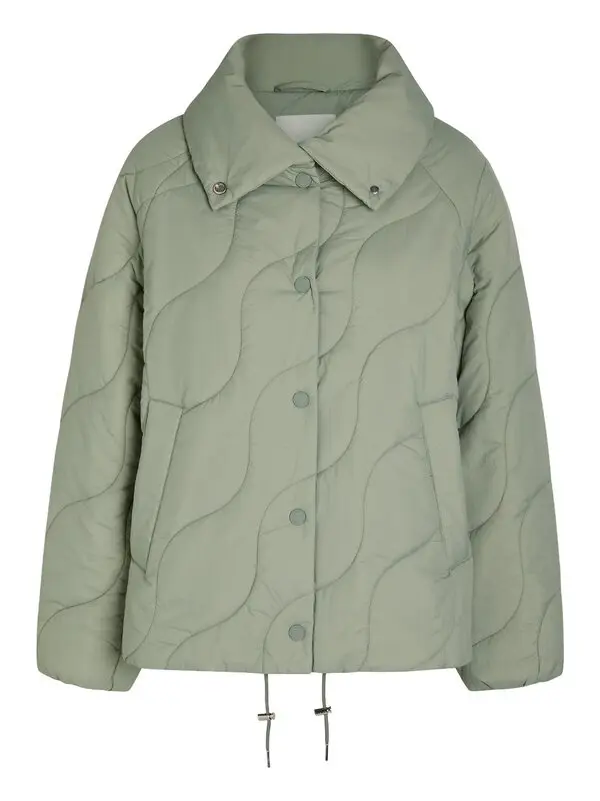 Varley Fabia Quilted Nylon Jacket - Light Green
