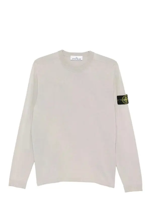 Stone Island Compass-patch Sweater - Grey