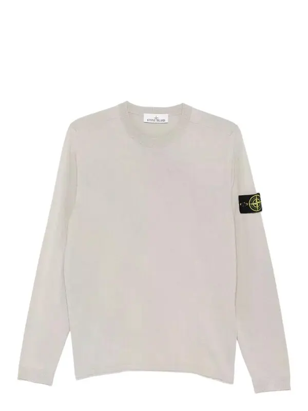 Stone Island Compass-patch Sweater - Grey
