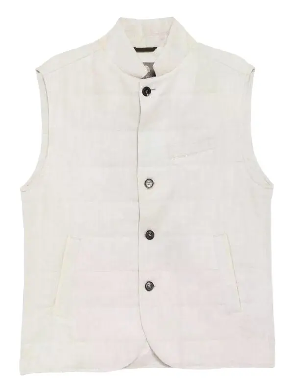 N.peal Seville Quilted Gilet - Neutrals