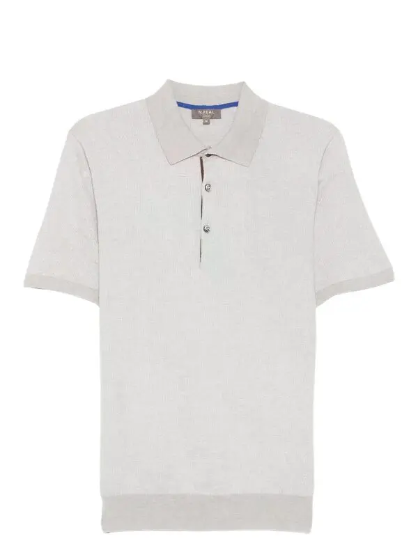 N.peal Polzeath Birdseye Polo Shirt - Grey