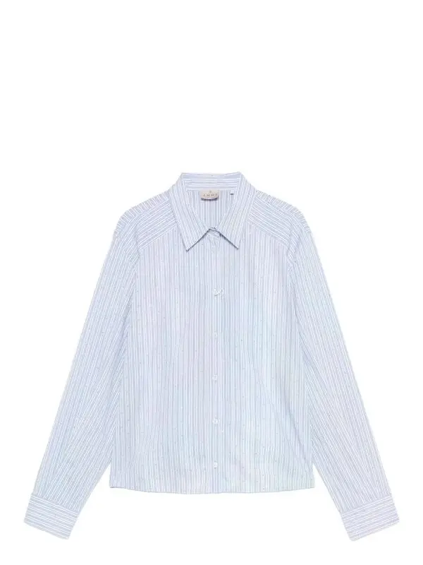 Marella Striped Button-down Shirt - Blue