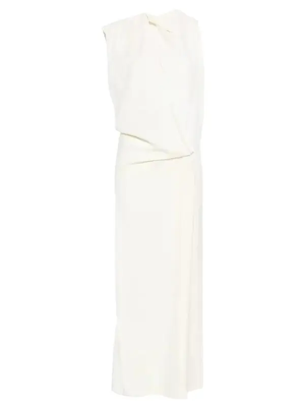 Sportmax Draped Midi Dress - Neutrals