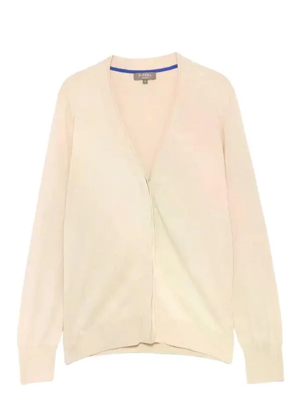 N.peal V-neck Cardigan - Neutrals