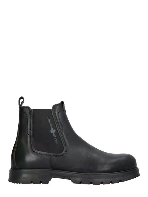 CANADA SNOW 30mm Pull-tab Ankle Boots - Black