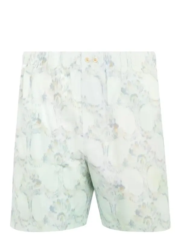 WALES BONNER Printed Sunday Shorts - White