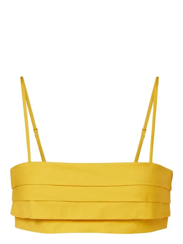 ALEMAIS Alémais Mokshini Organic Cotton Crop Top - Yellow