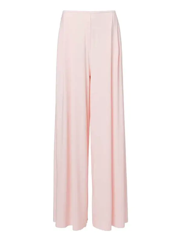 Norma Kamali High-rise Wide-leg Pants - Pink