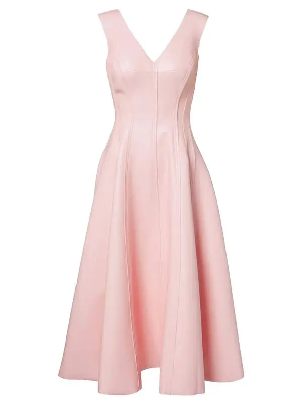 Norma Kamali Grace Midi Dress - Pink