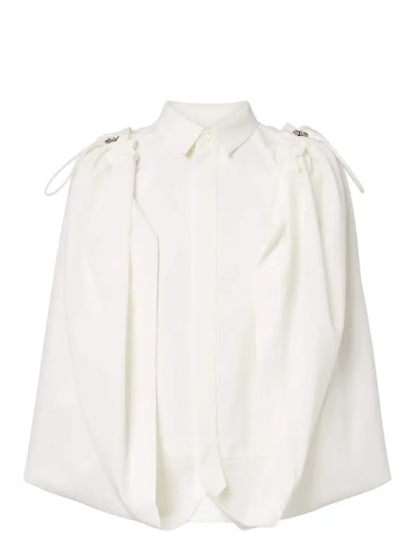 Sacai Gathered Shirt - White