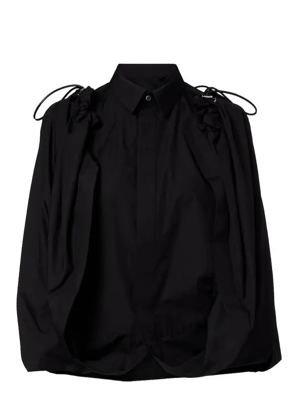 Sacai Gathered Shirt - Black