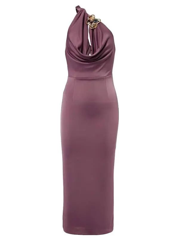 Rebecca Vallance Nala Embellished Midi Dress - Purple