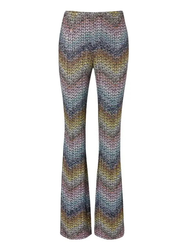 Missoni Sequined Lamé Flared Pants - Multicoloured