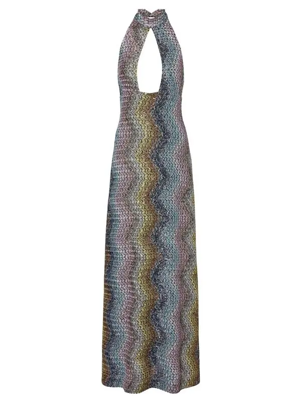 Missoni Cutout Sequined Lamé Gown - Multicoloured