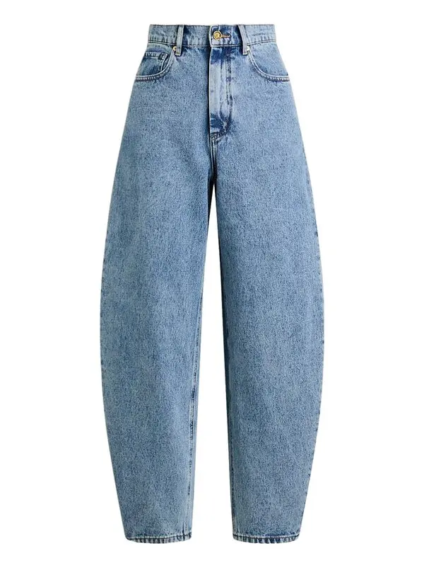 Scanlan Theodore Denim Barrel Leg Jeans - Mid.indigo
