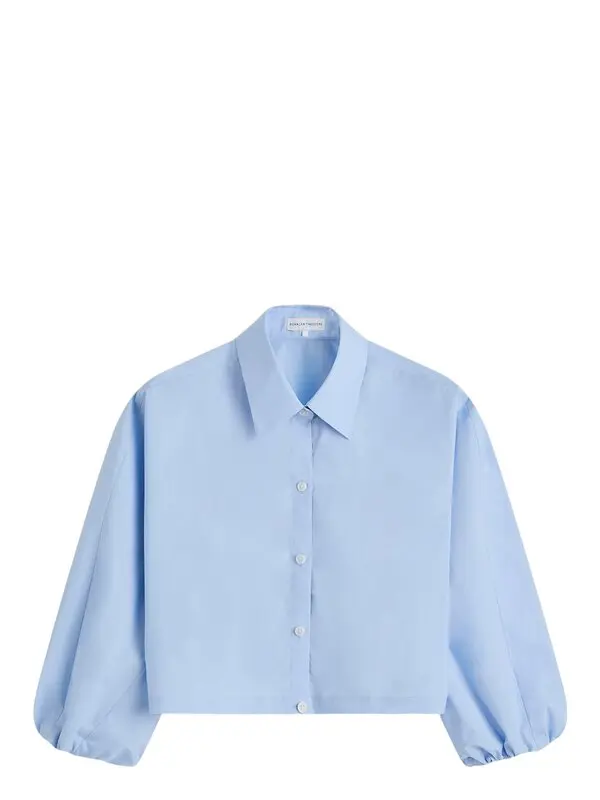 Scanlan Theodore Parachute Cotton Gather Shirt - Cloud