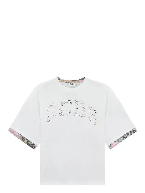 Gcds Logo-detail T-shirt - White