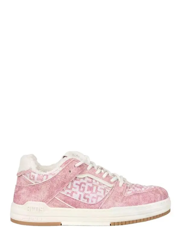 Gcds Logo-print Sneakers - Pink